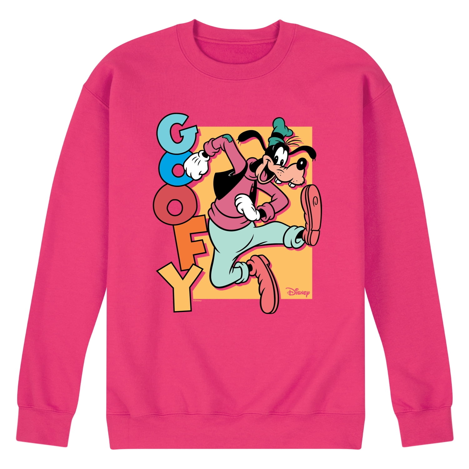 Disney - Goofy - Men's Crew Neck Fleece Pullover - Walmart.com