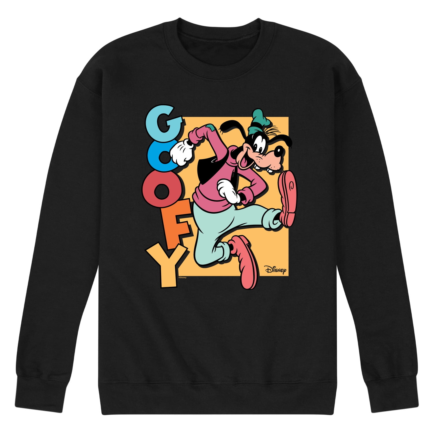 Disney - Goofy - Men's Crew Neck Fleece Pullover - Walmart.com