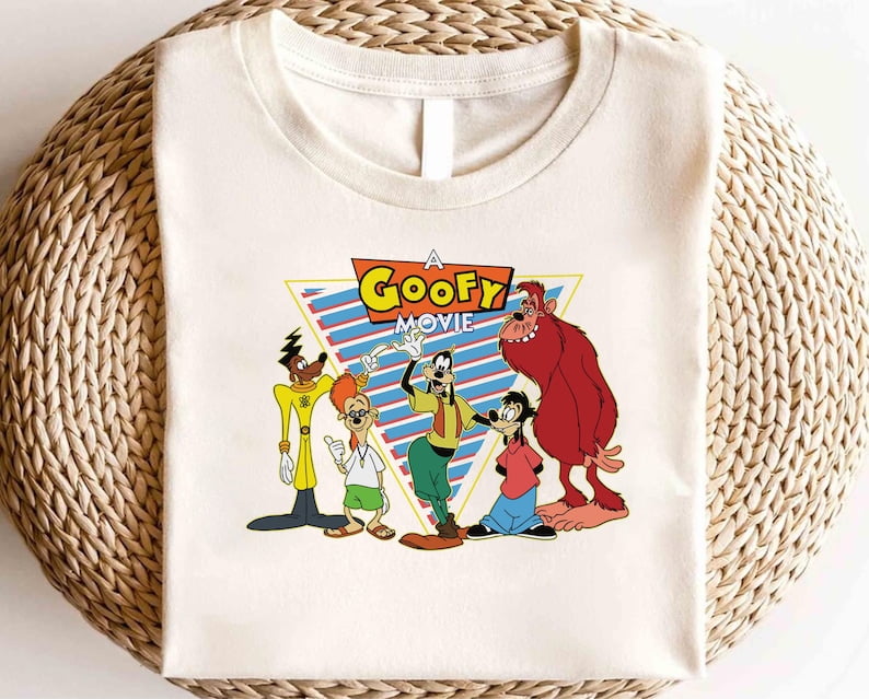 Disney A Goofy Movie Characters Group Retro Shirt, Max Roxanne ...