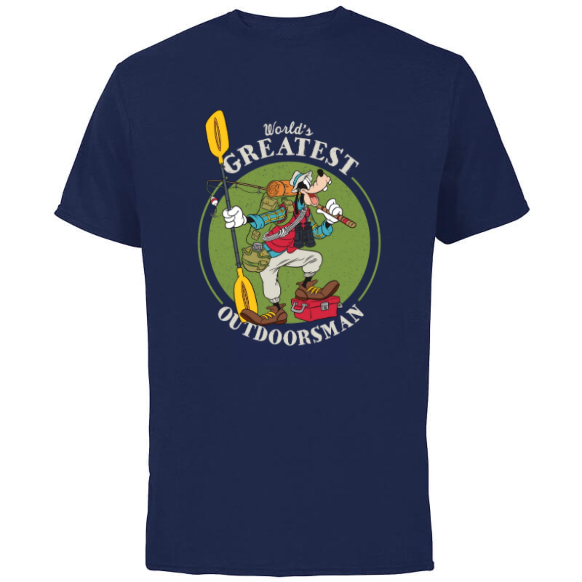 Disney Goofy Outdoorsman Father's Day - Short Sleeve Cotton T-Shirt for ...