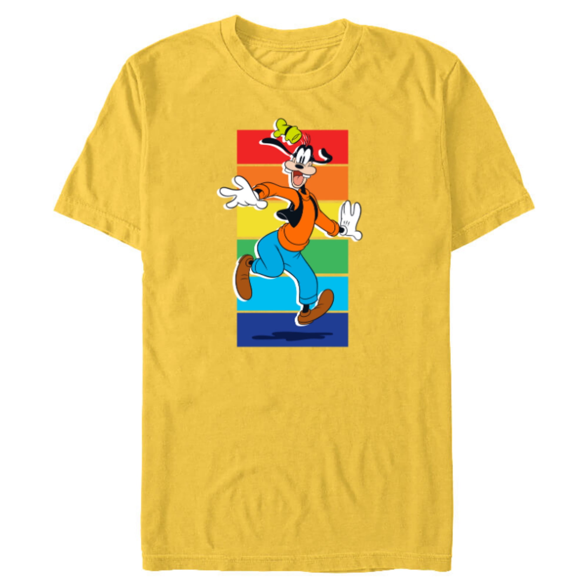 Disney Goofy Rainbow - Short Sleeve Blended T-Shirt for Adults ...