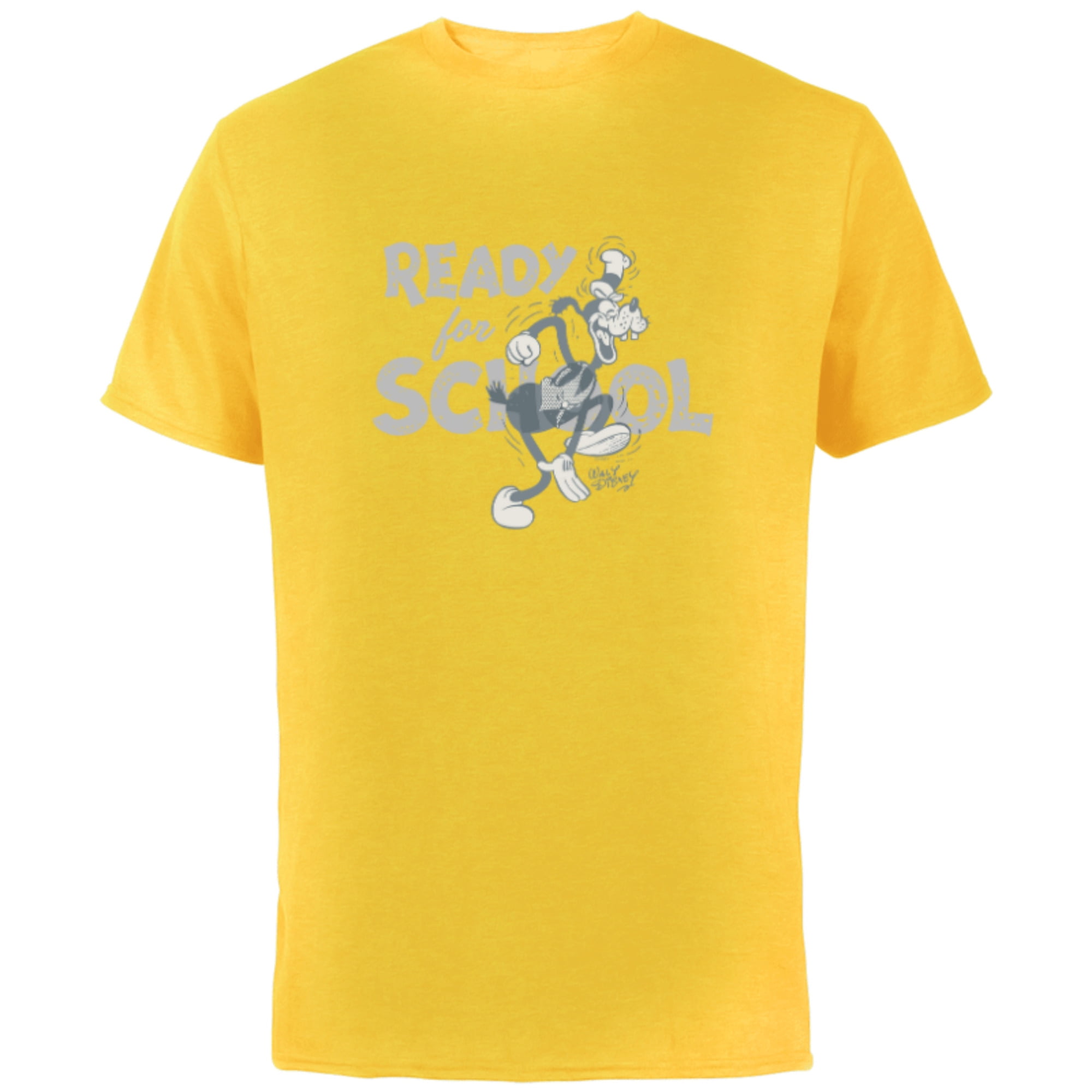Disney Goofy Ready for School - Short Sleeve Cotton T-Shirt for Adults ...
