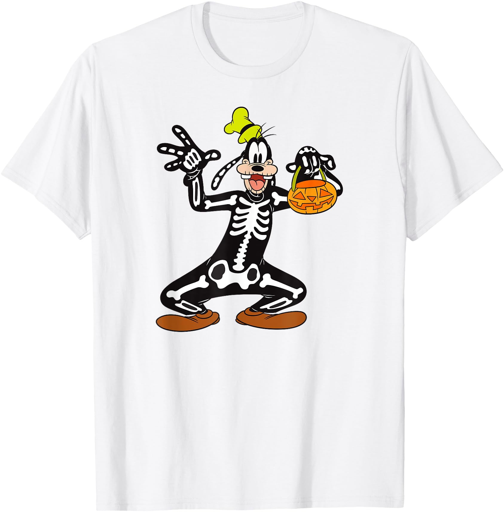 Disney - Goofy Skeleton Halloween T-Shirt, Vintage Unisex Shirt,White ...