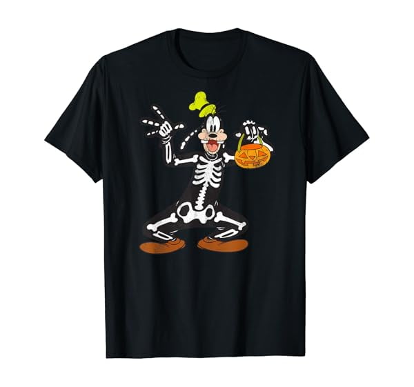 Disney Goofy Skeleton Halloween T-Shirt - Walmart.com