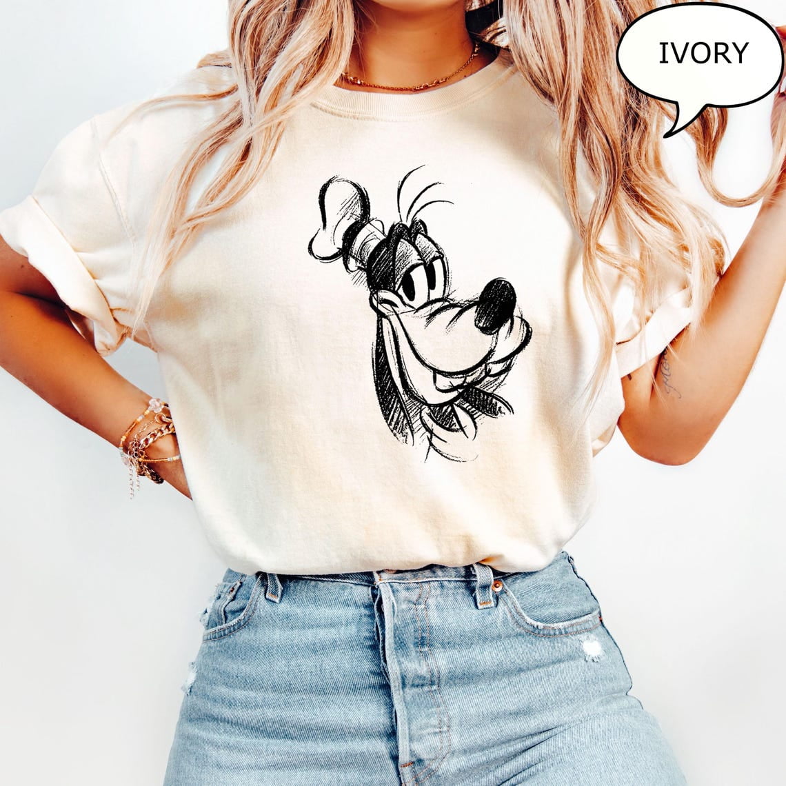 Disney Goofy Sketch T-Shirt, Goofy Shirt, Disneyland Trip Shirt, Disney ...