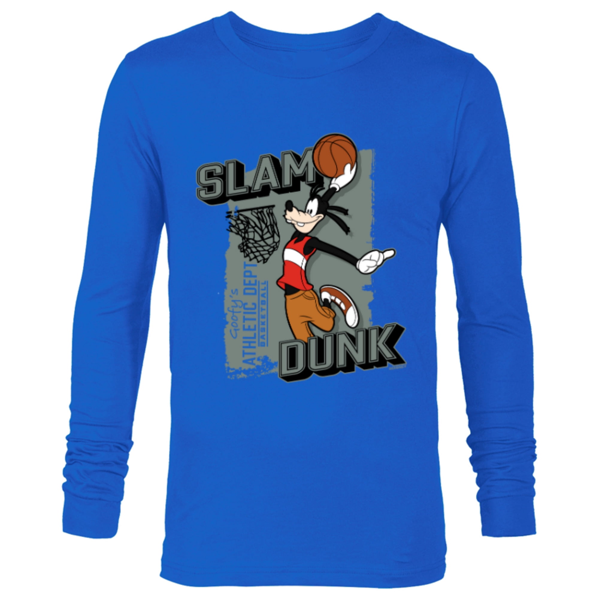 Disney Goofy Sports Basketball Slam Dunk Athletic Dept - Long Sleeve T ...