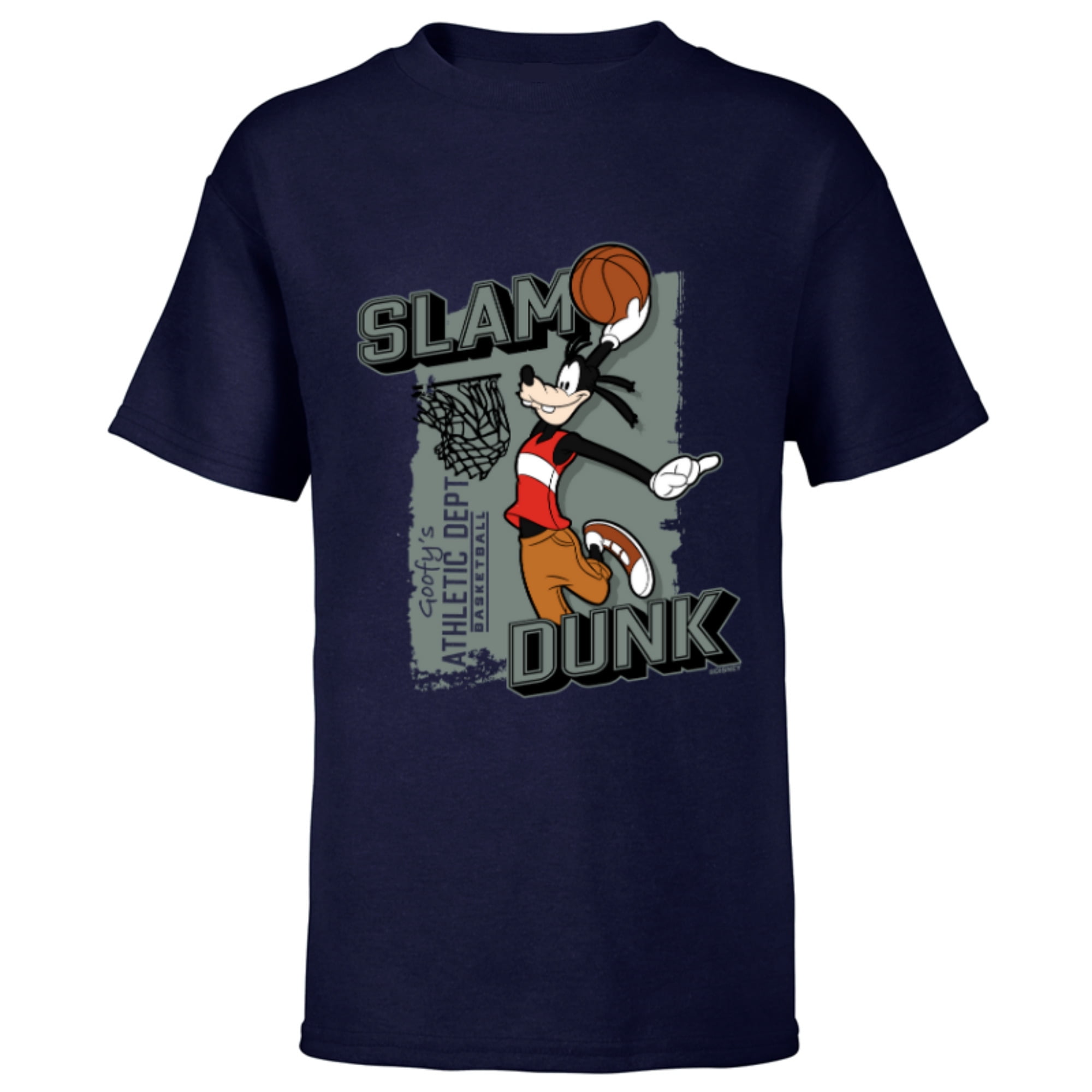 Disney Goofy Sports Basketball Slam Dunk Athletic Dept - Short Sleeve T ...