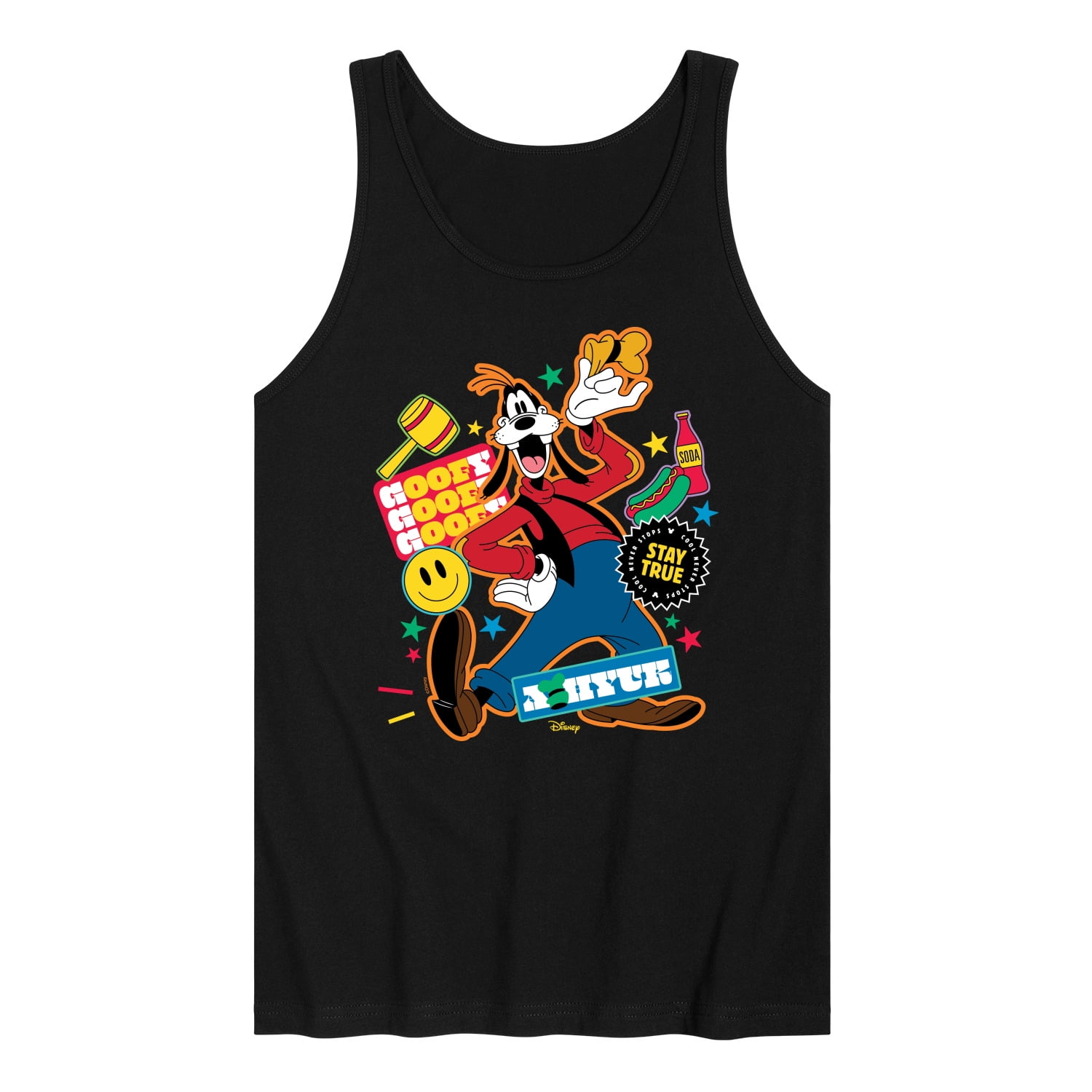 Disney - Goofy Sticker Look - Men's Jersey Tank Top - Walmart.com