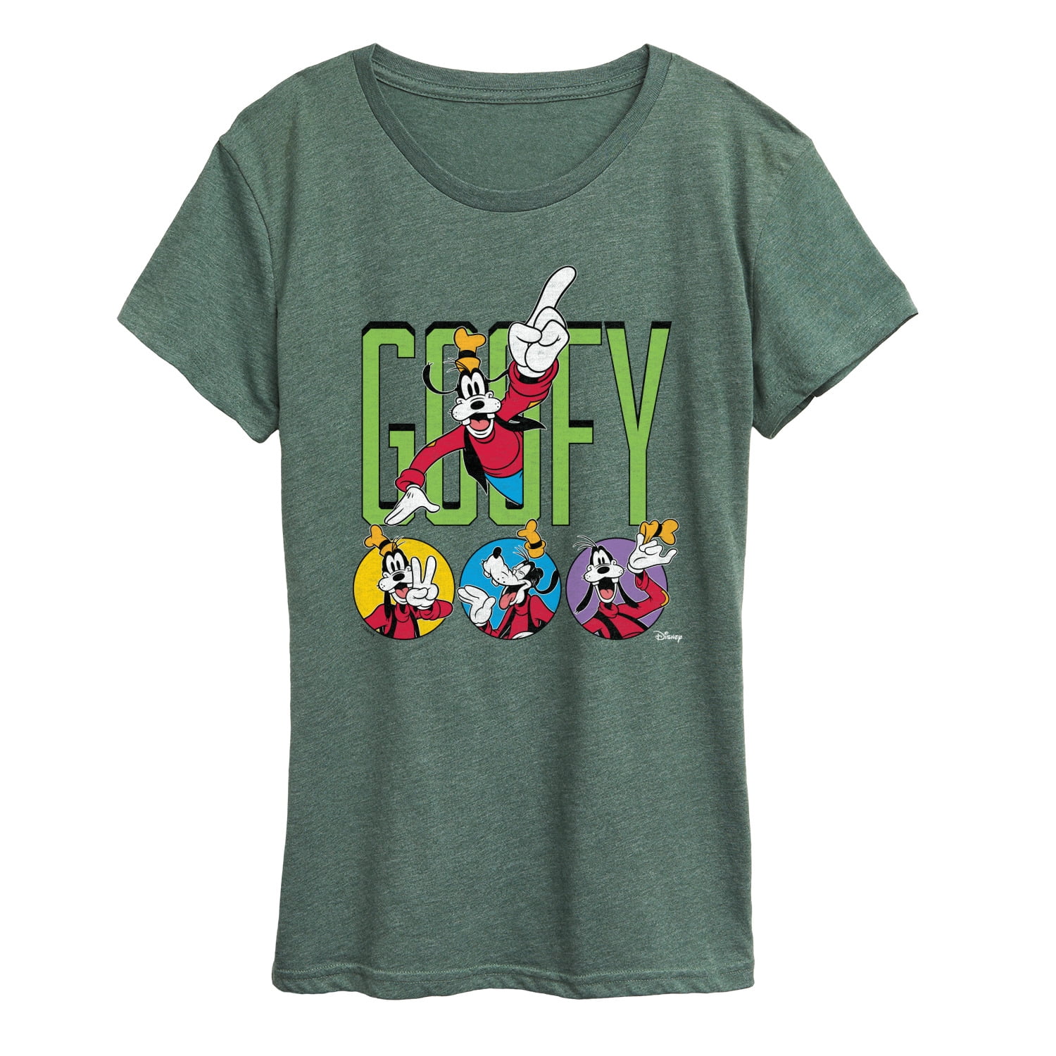 Disney - Goofy Tee - Women's Short Sleeve Graphic T-Shirt - Walmart.com