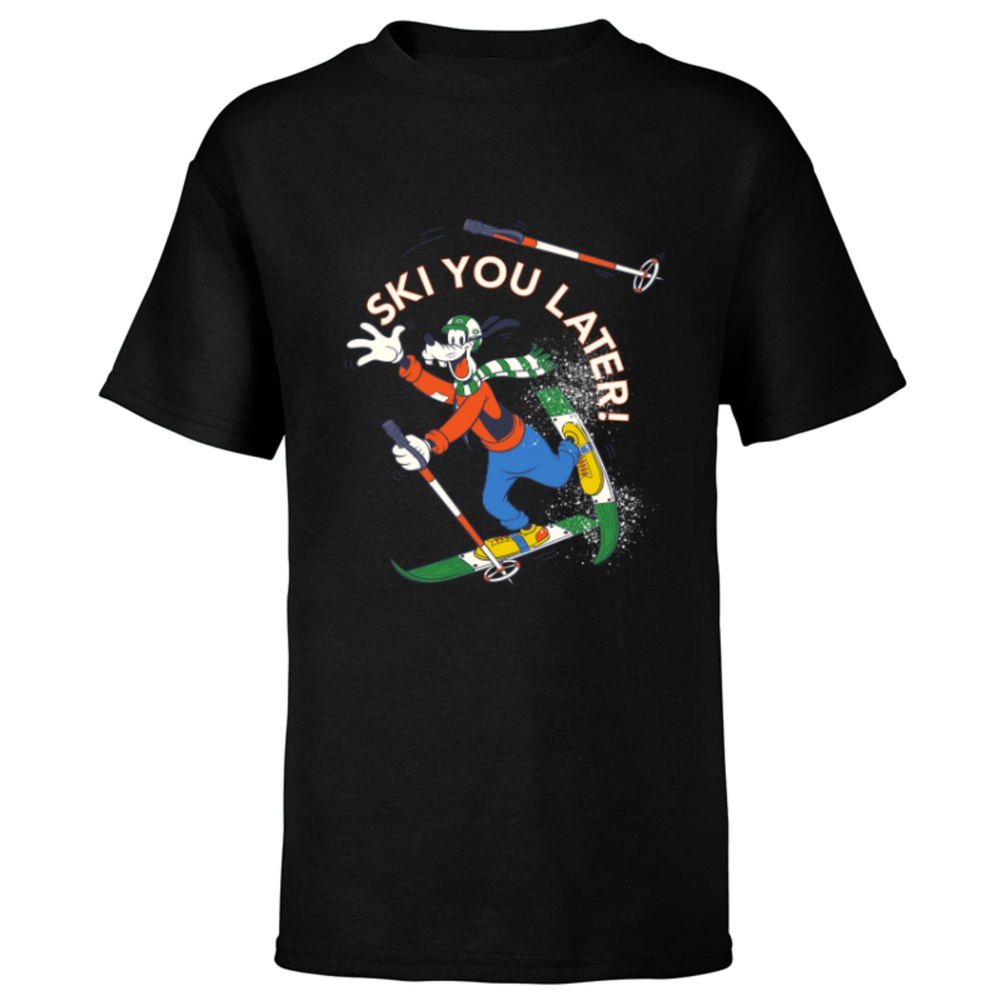 Disney Goofy Winter Sports Skiing Retro Ski You Later - Short Sleeve T ...