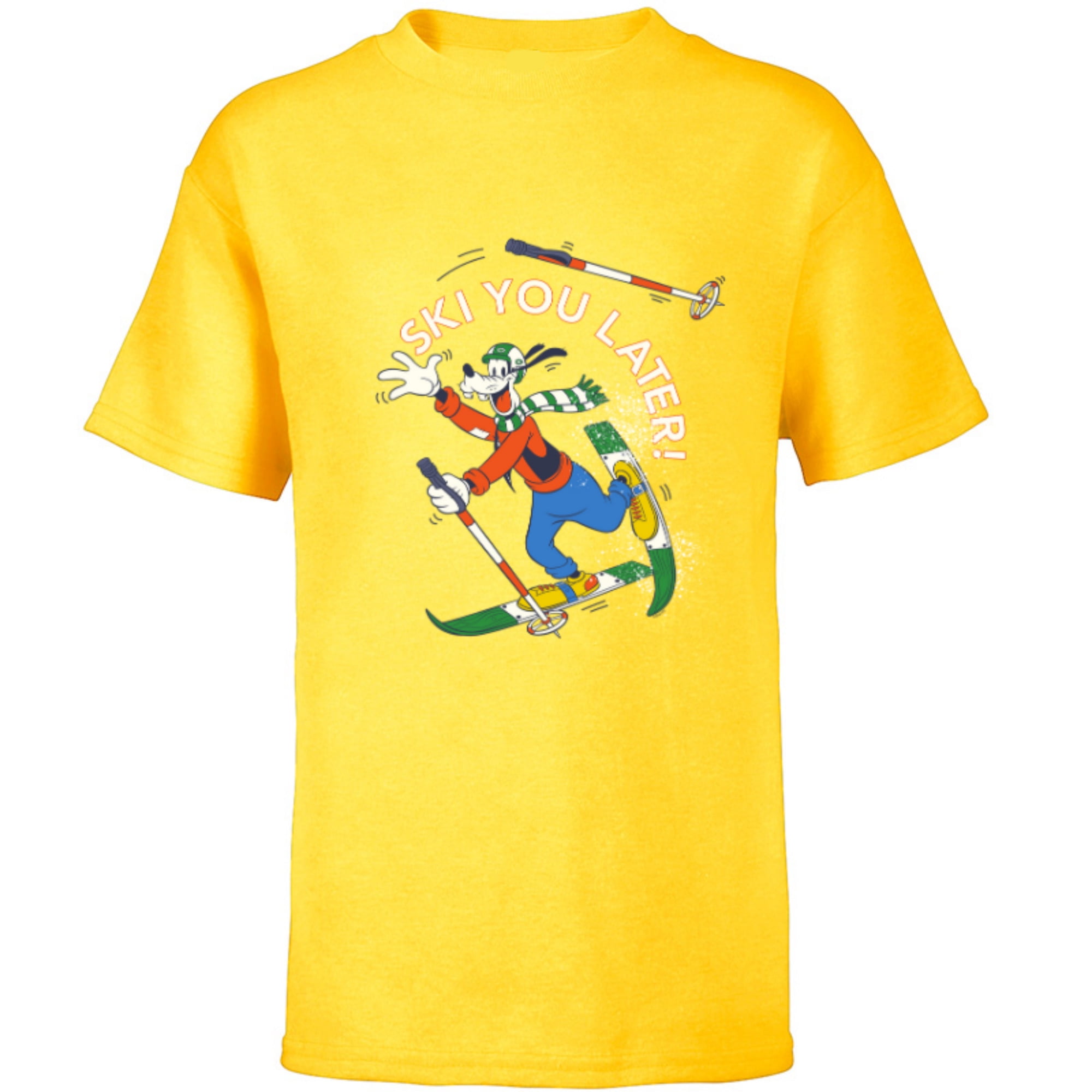 Disney Goofy Winter Sports Skiing Retro Ski You Later - Short Sleeve T ...