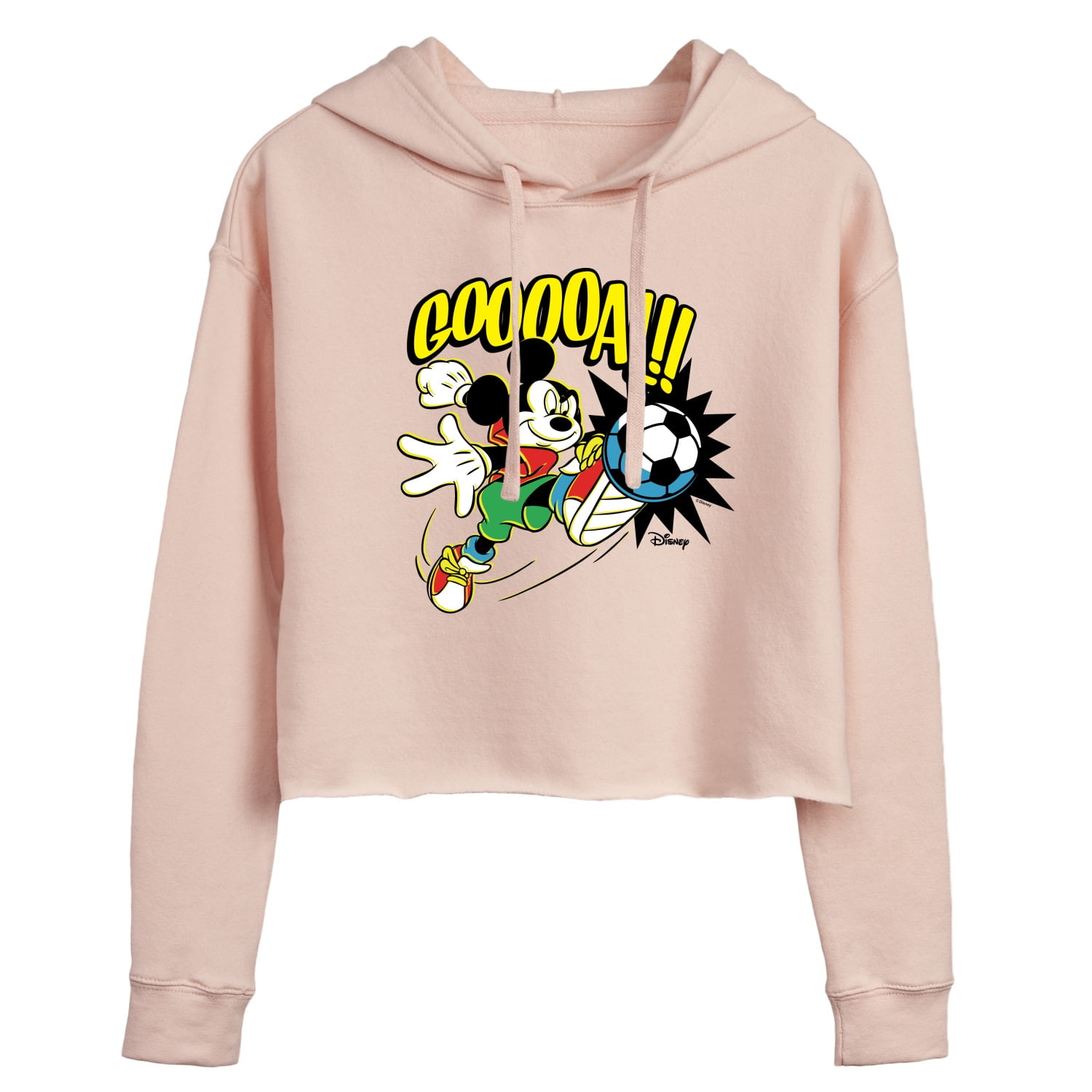 Disney - Goooal - Juniors Cropped Pullover Hoodie - Walmart.com