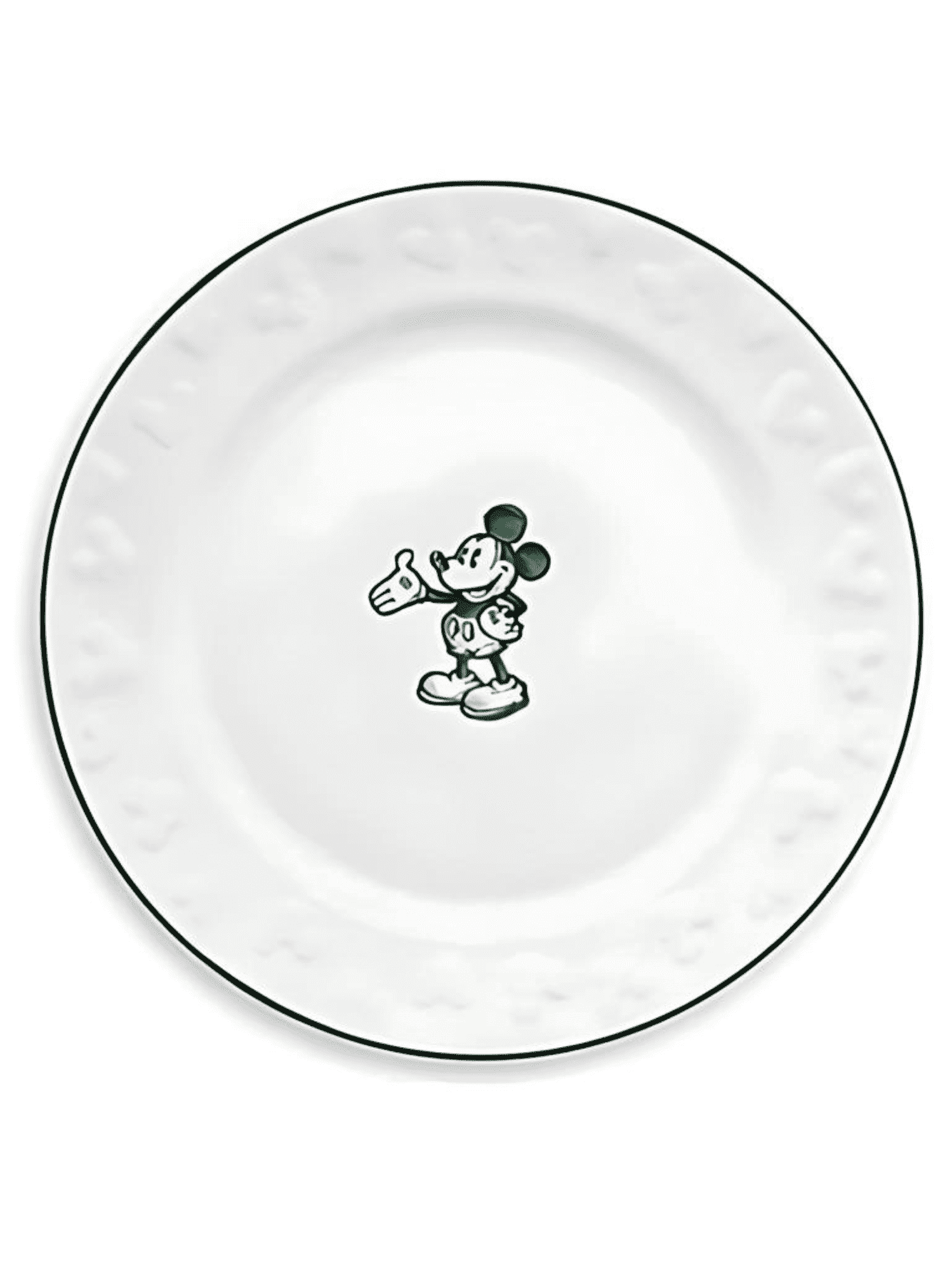 Disney Gourmet Mickey Mouse Icon Dinner Plate - 11-Inch Ceramic, Green ...