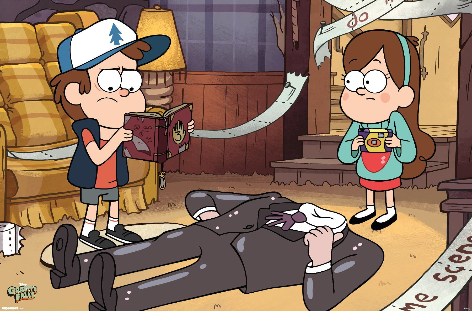 Disney Gravity Falls (2012) - Crime Scene Wall Poster, 14.725" x 22.375 ...