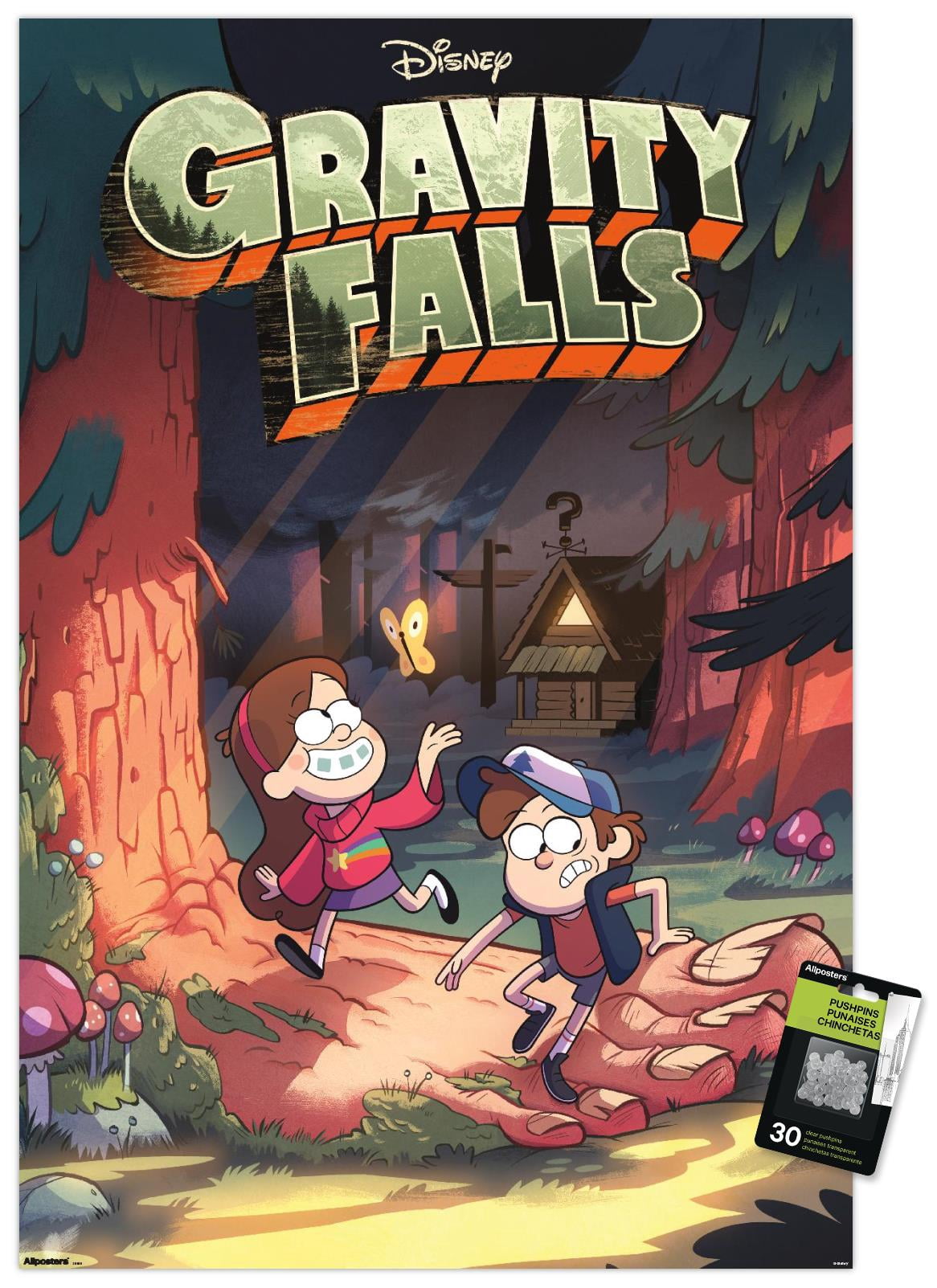 Disney Gravity Falls - Key Art Wall Poster with Pushpins, 22.375" x 34 ...