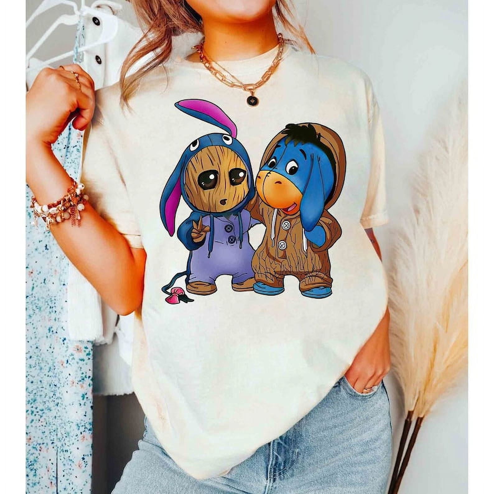 Disney Groot And Eeyore Cosplay Cute Friends Shirt, Groot Guardians ...