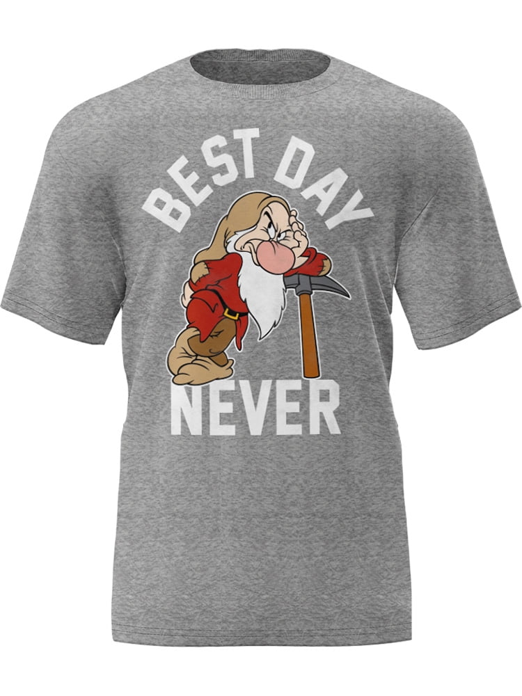 Disney Grumpy Adult Gray Tee Shirt, S-2XL (Men's) - Walmart.com