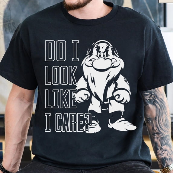 Disney Grumpy Do I Look Like I Care Shirt Disney Snow White Princess T ...