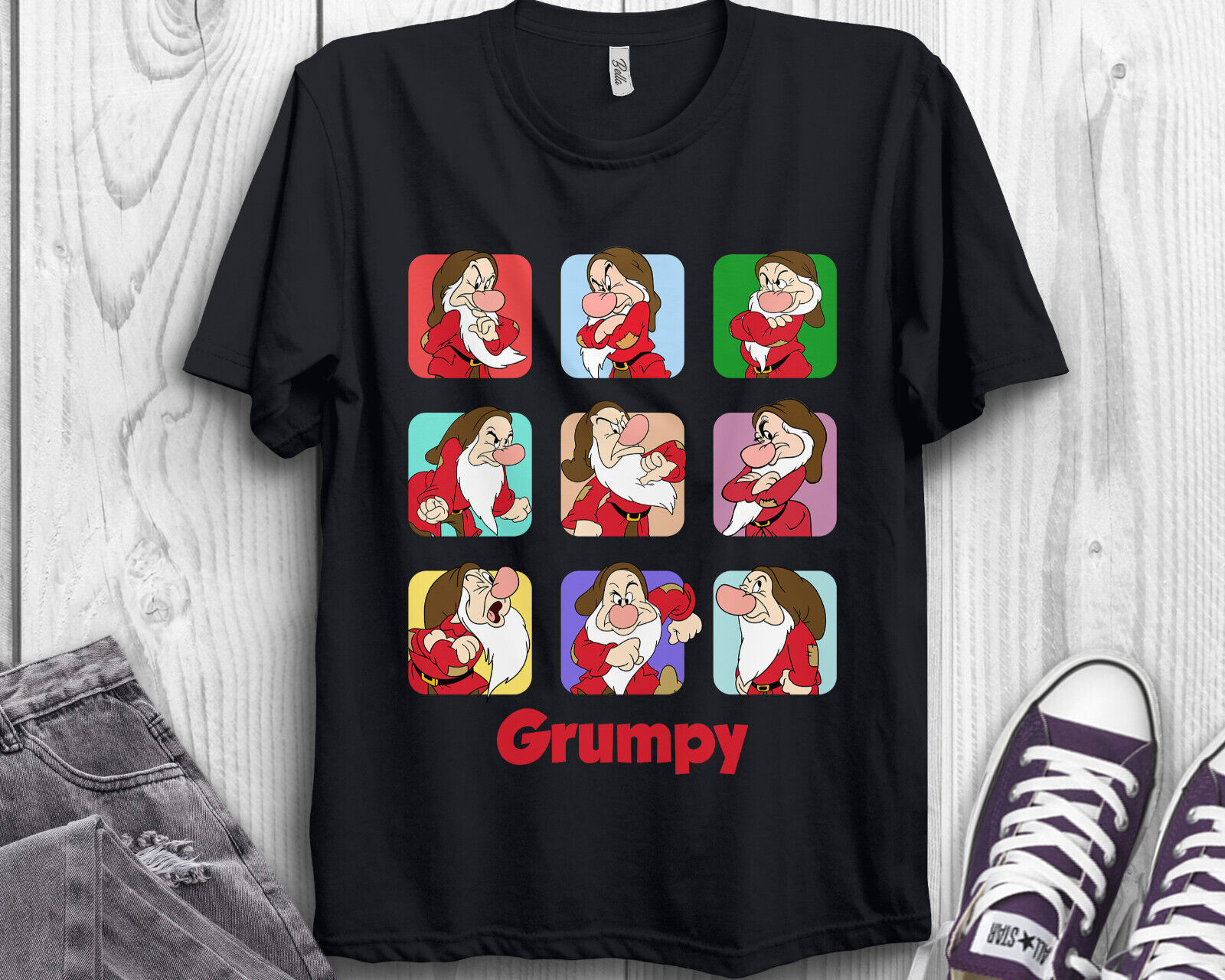 Disney Grumpy Dwarf Snow White & Seven Dwarfs Unisex Adult Shirt Kid ...