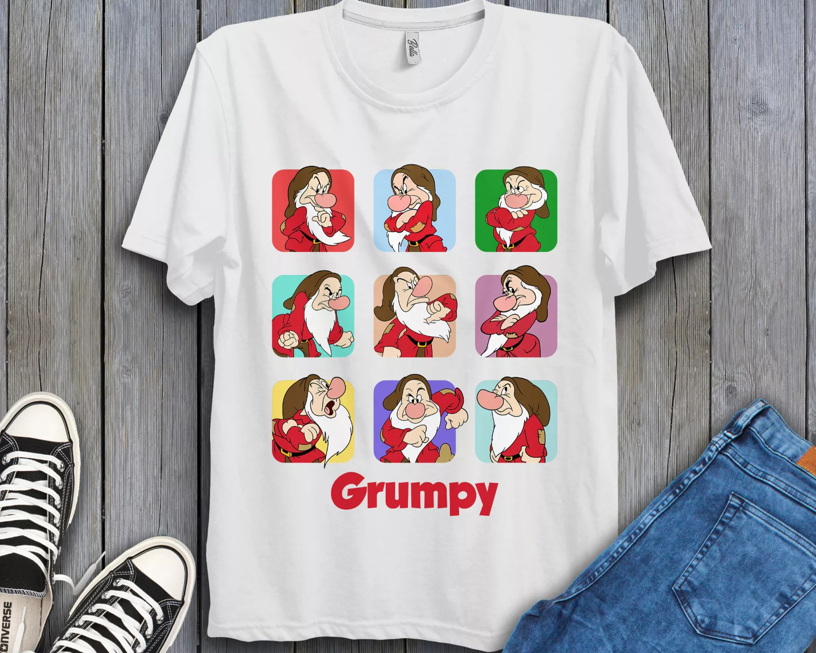 Disney Grumpy Dwarf Snow White & Seven Dwarfs Unisex Adult Shirt Tee ...