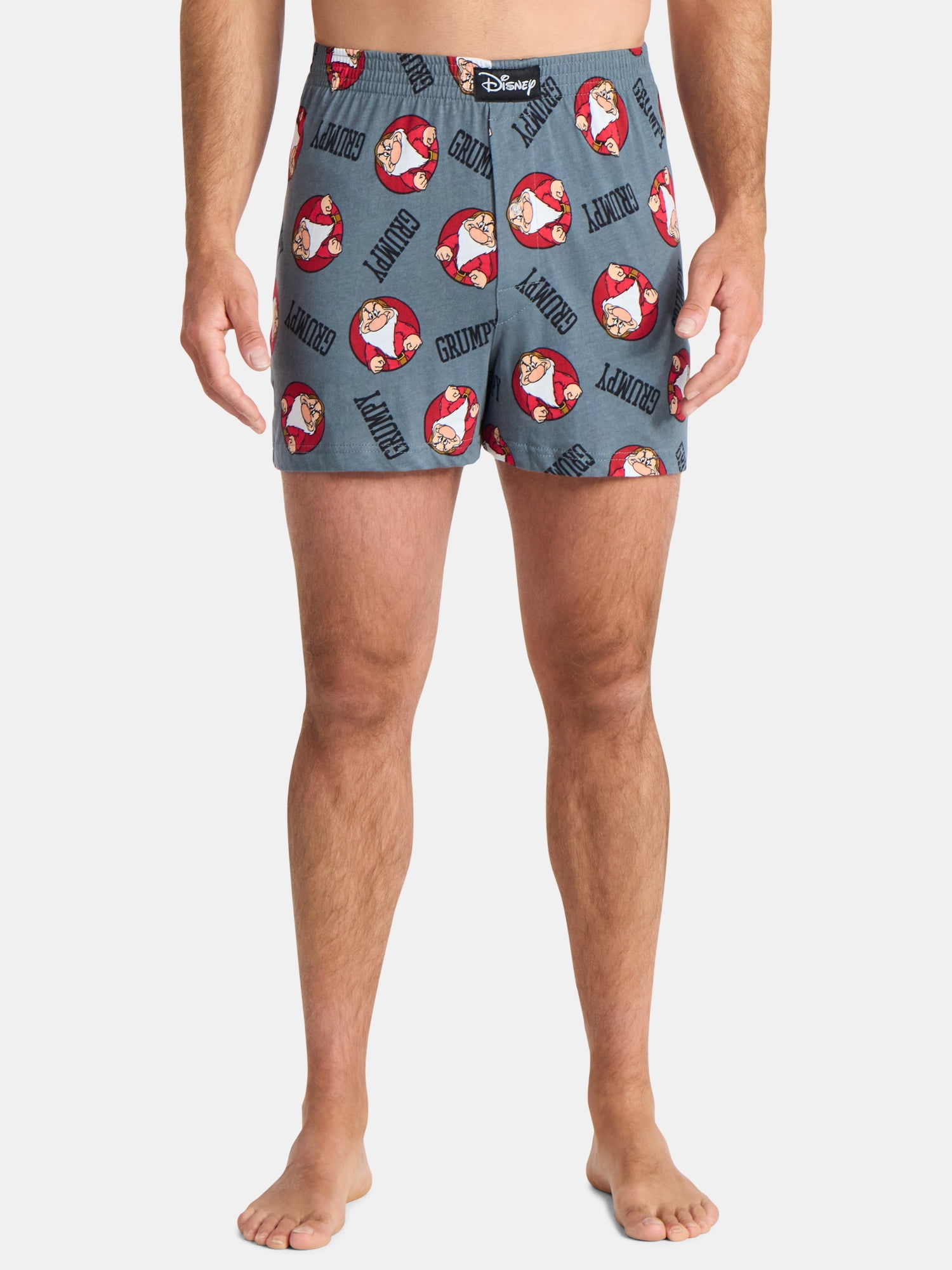 Disney Men's Grumpy Face Grey Boxer Shorts, Sizes S-XL - Walmart.com