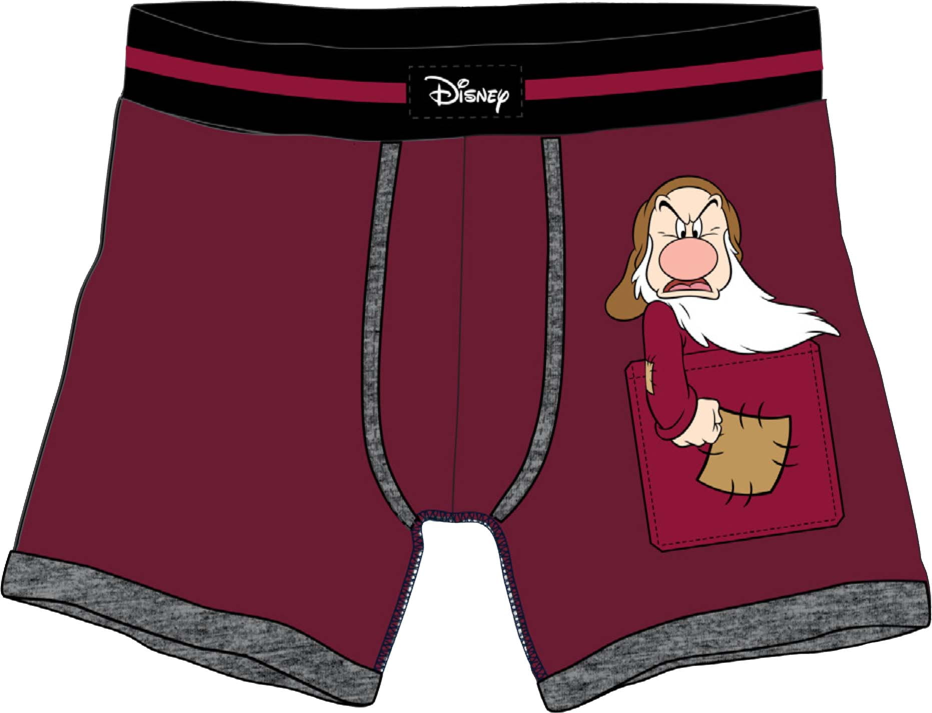 Disney Grumpy In A Pocket Boxers - Walmart.com