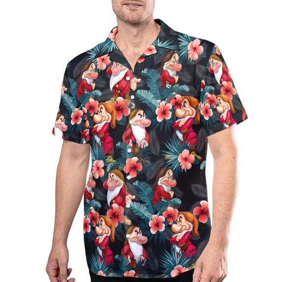 Disney Grumpy Men Hawaiian Shirt, Snow White and Seven Dwarfs Grumpy ...