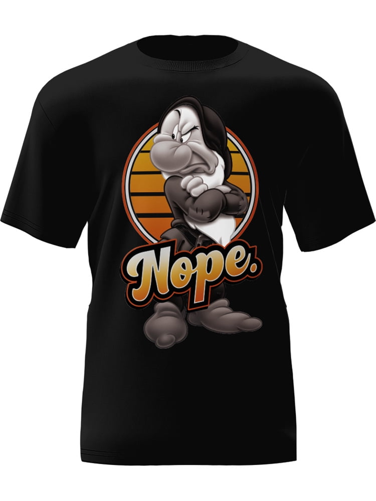 Disney Grumpy Nope Adult Unisex Tee Shirt, S-XXL - Walmart.com