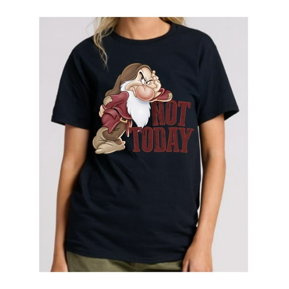 Disney Grumpy "Not Today" Men's Black Tee 2X-Large - Walmart.com
