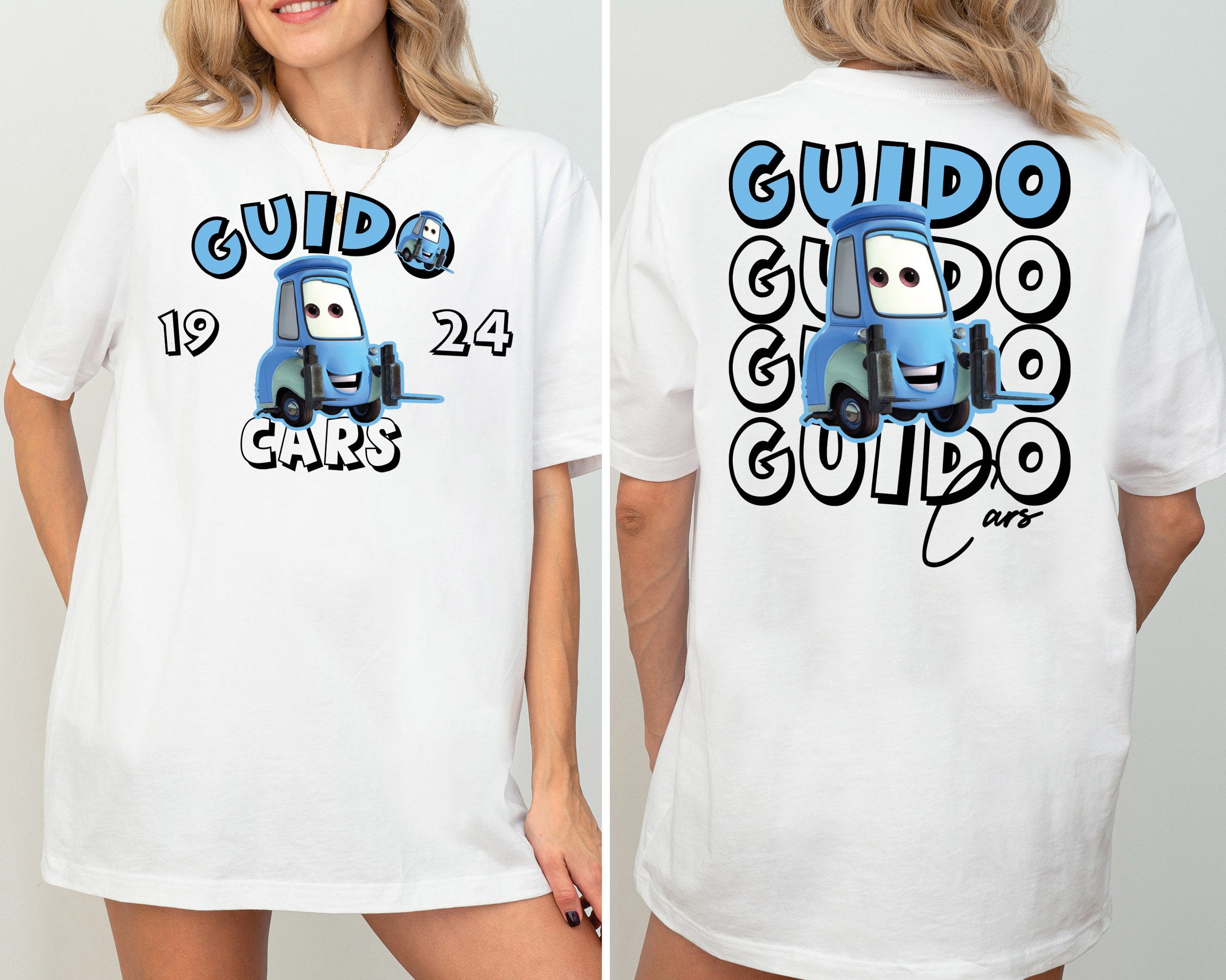 Disney Guido Cars Shirt, Guido Cars Shirt, Guido Piston Cup Champion ...