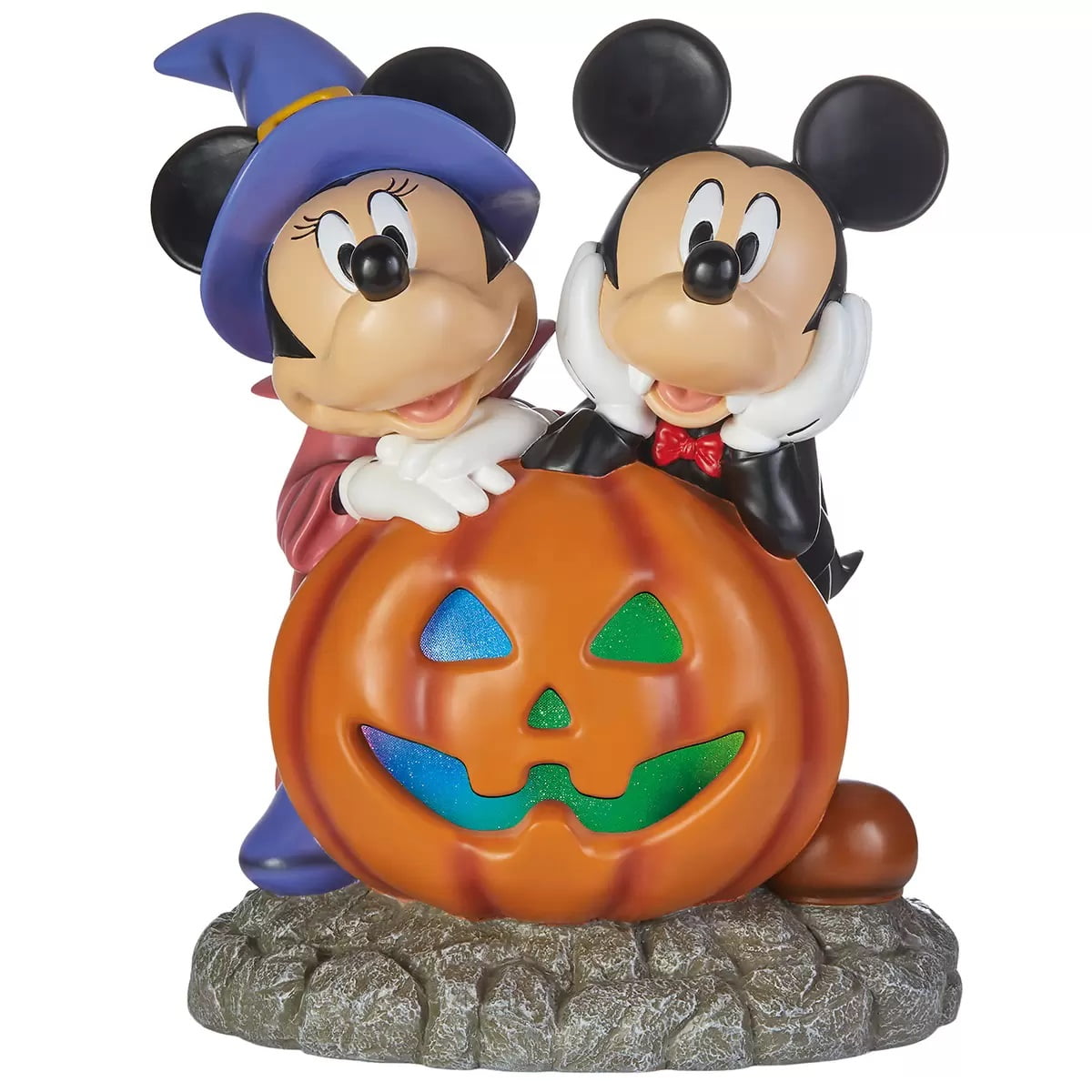 Disney Halloween 21-inch Mickey and Minnie Pumpkin with Lights and ...