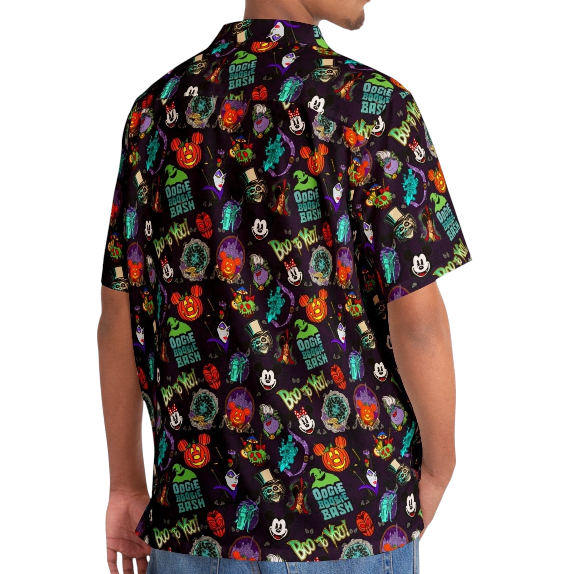 Disney Halloween Aloha Shirt Oogie Boogie Bash - Walmart.com