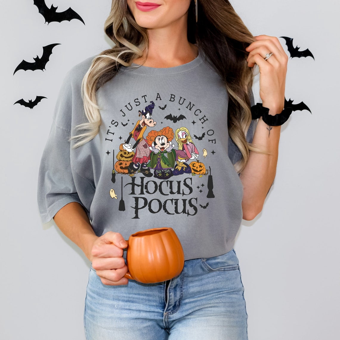 Disney Halloween Hocus Pocus Comfort Colors T-Shirt, It's Just A Bunch ...