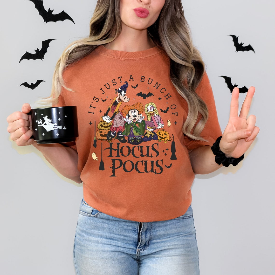 Disney Halloween Hocus Pocus Comfort Colors T-Shirt, It's Just A Bunch ...