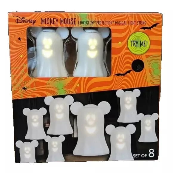 Disney Halloween Mickey GHOST Musical Emoteglow Projection String ...