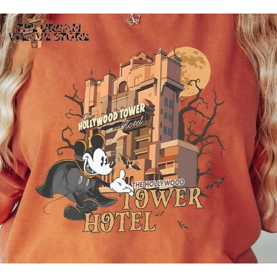 Disney Halloween Mickey Mouse Shirt Tower Of Terror Mickey And Friends ...