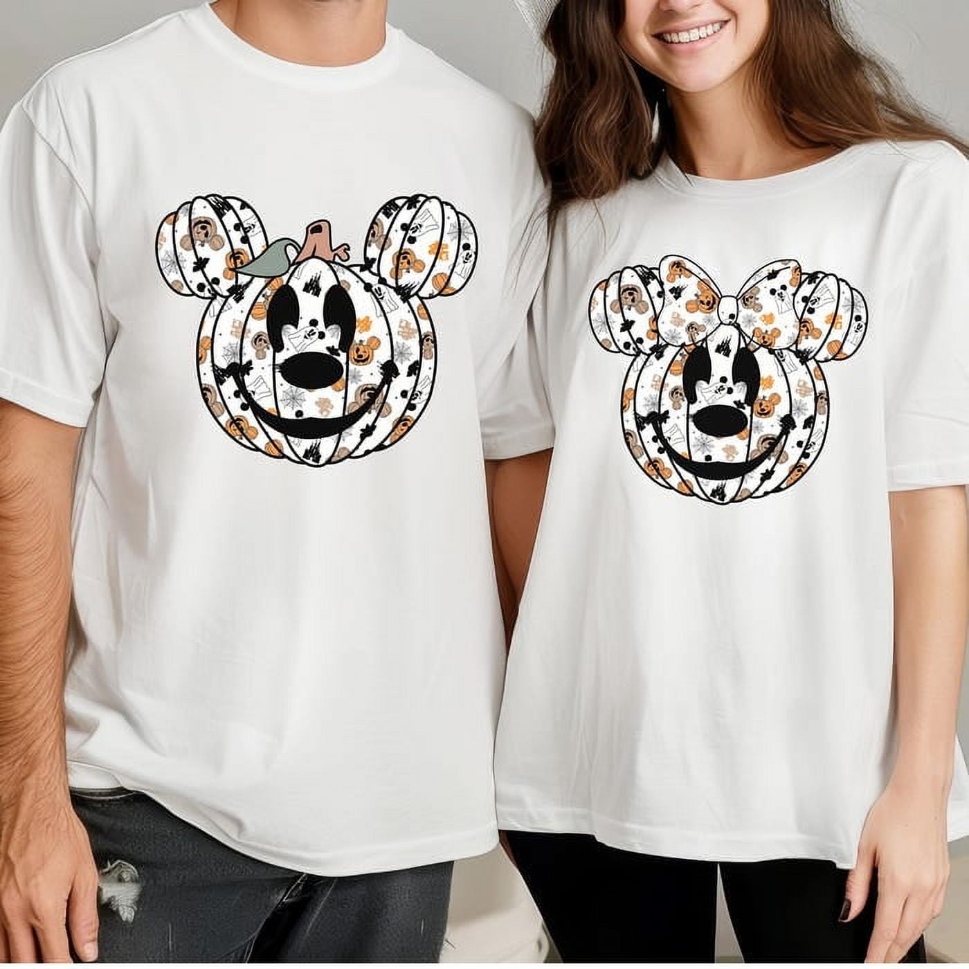 Disney Halloween Mickey Pumpkin Minnie Pumpkin Ghost Boo Shirt, Mickey ...