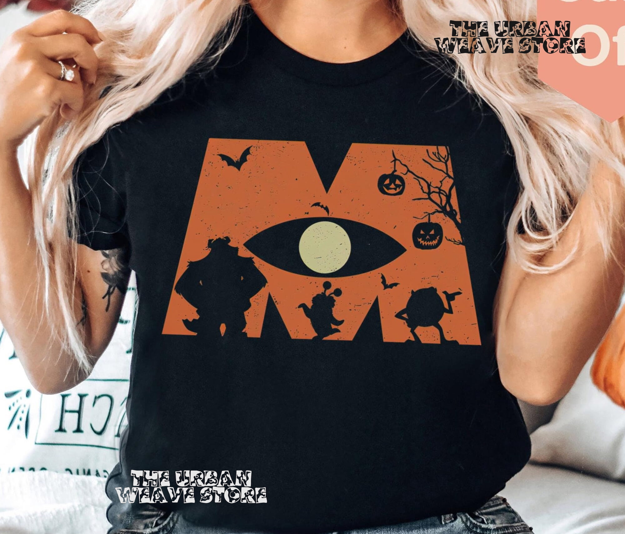 Disney Halloween Monsters Inc Character Silhouette Shirt Mike Sulley ...