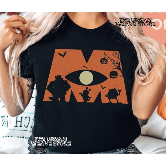 Disney Halloween Monsters Inc Character Silhouette Shirt Mike Sulley ...