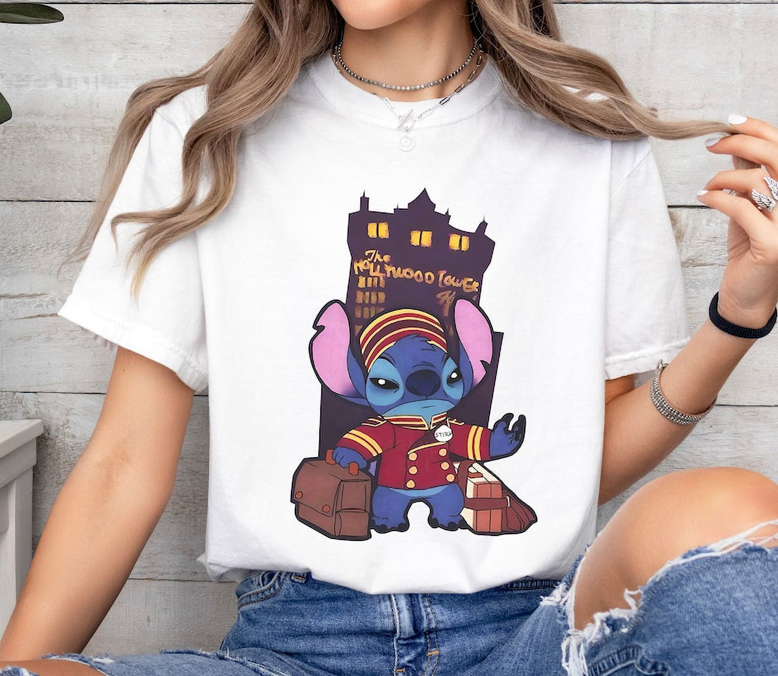 Disney Halloween Stitch Tower of Terror Studios Shirt, Lilo and Stitch ...