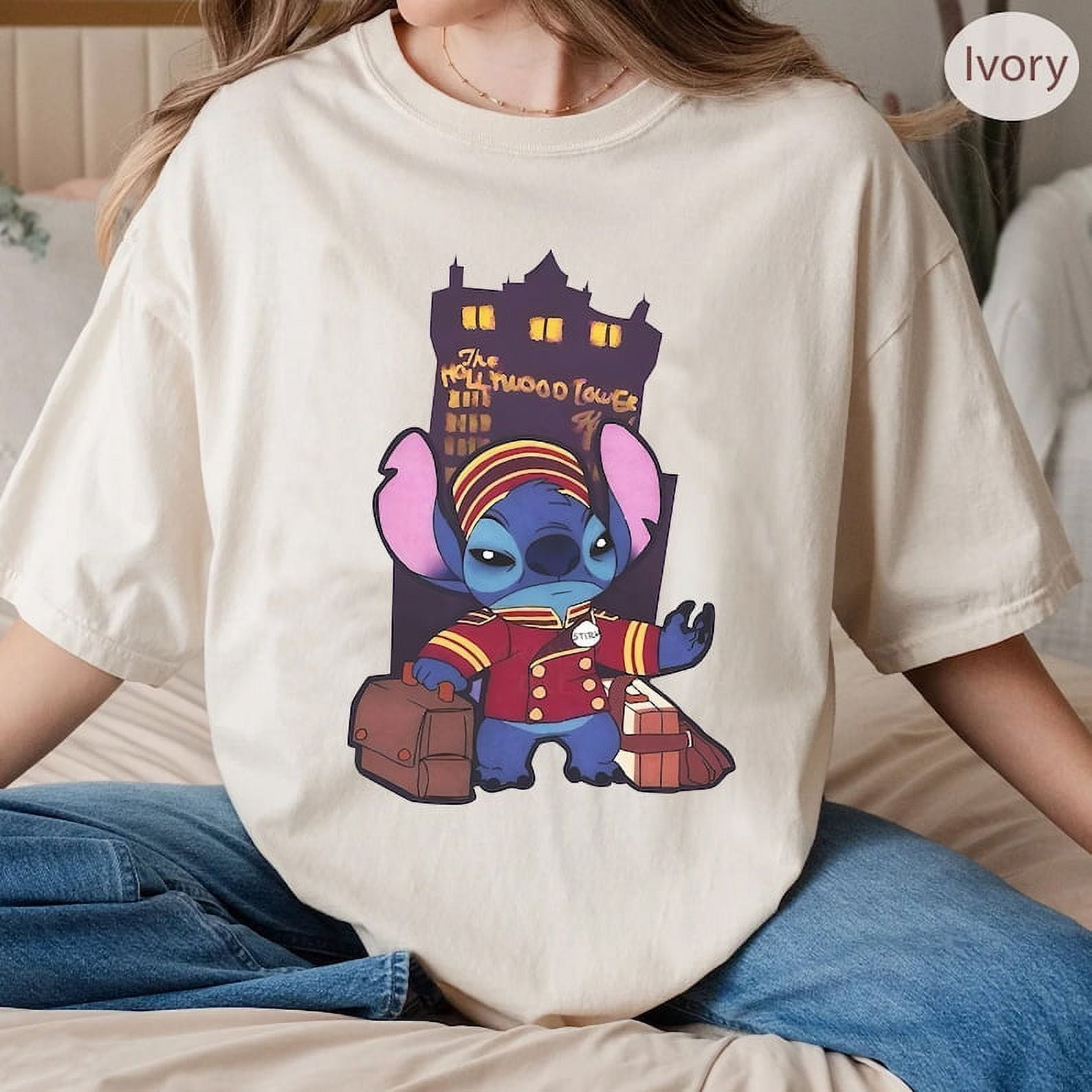Disney Halloween Stitch Tower of Terror Studios Shirt, Lilo and Stitch ...
