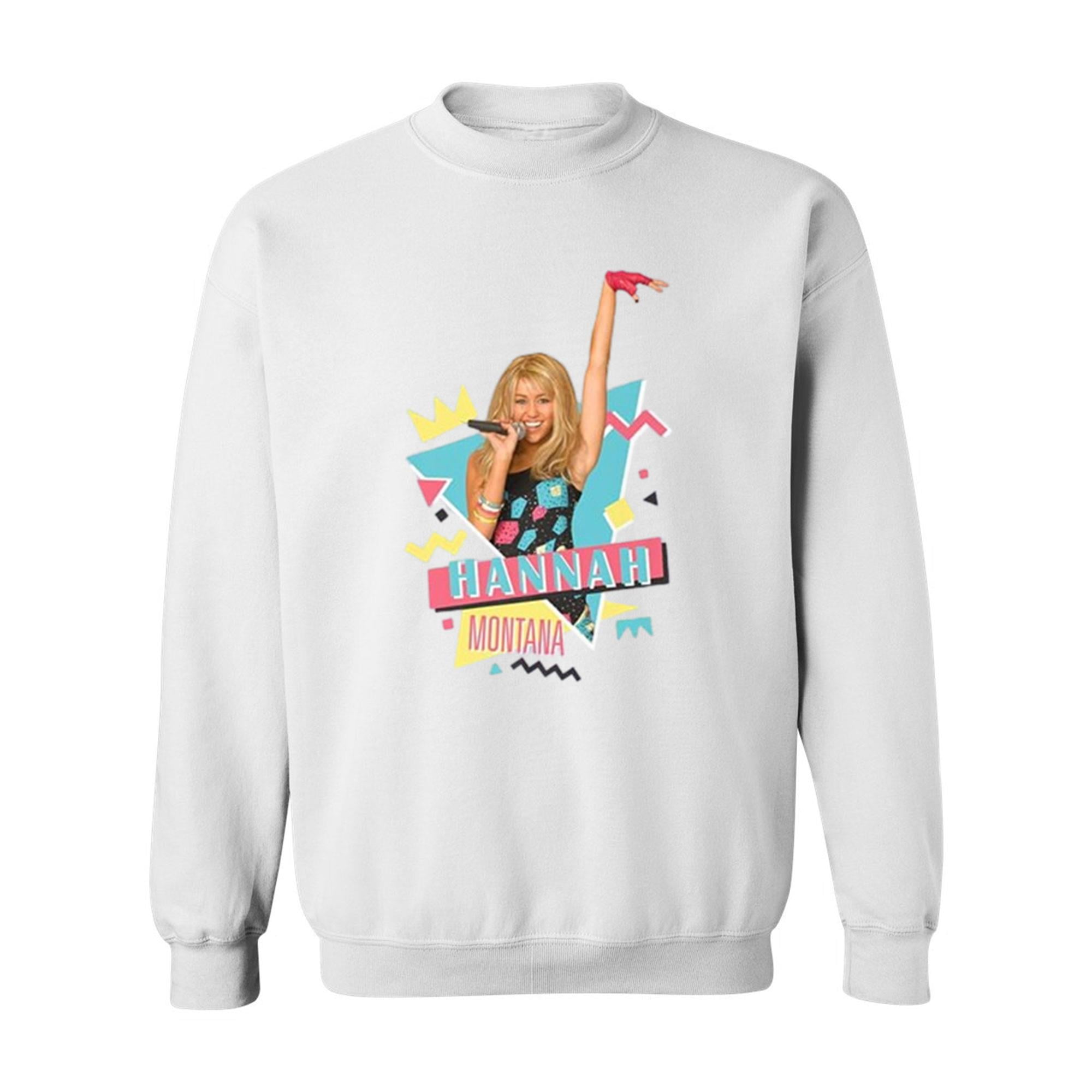 Disney Hannah Montana 90s Pop Star Sweat Shirt - Walmart.com