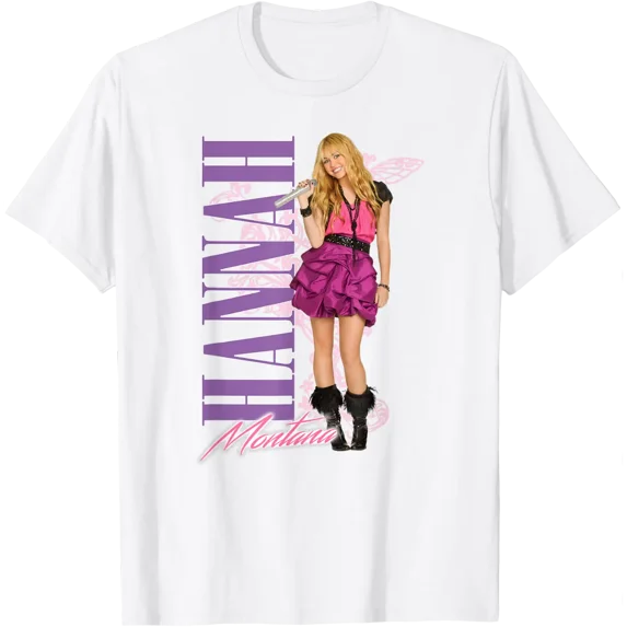 Disney Hannah Montana Iconic Attire Superstar Poster T-Shirt - Walmart.com