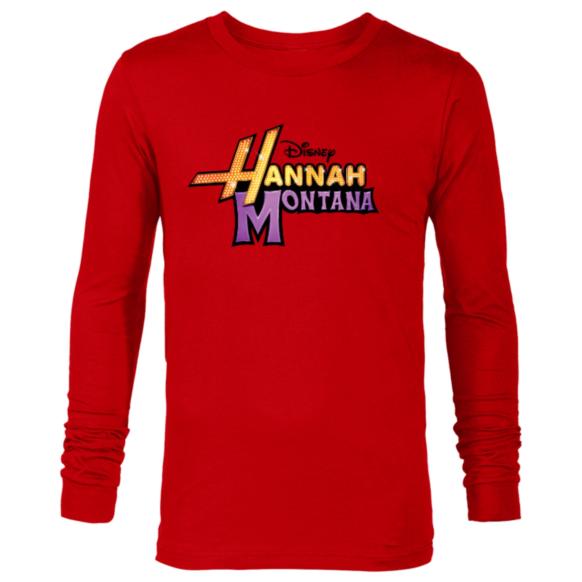 Disney Hannah Montana Logo - Long Sleeve T-Shirt for Men -Customized ...