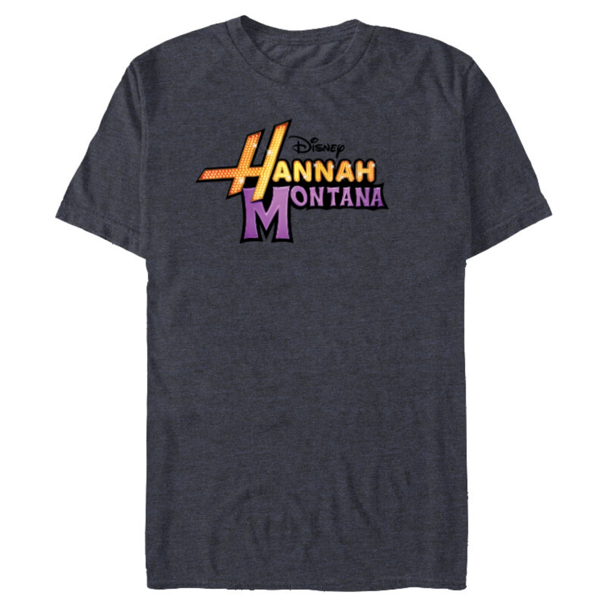 Disney Hannah Montana Logo - Short Sleeve Blended T-Shirt for Adults ...