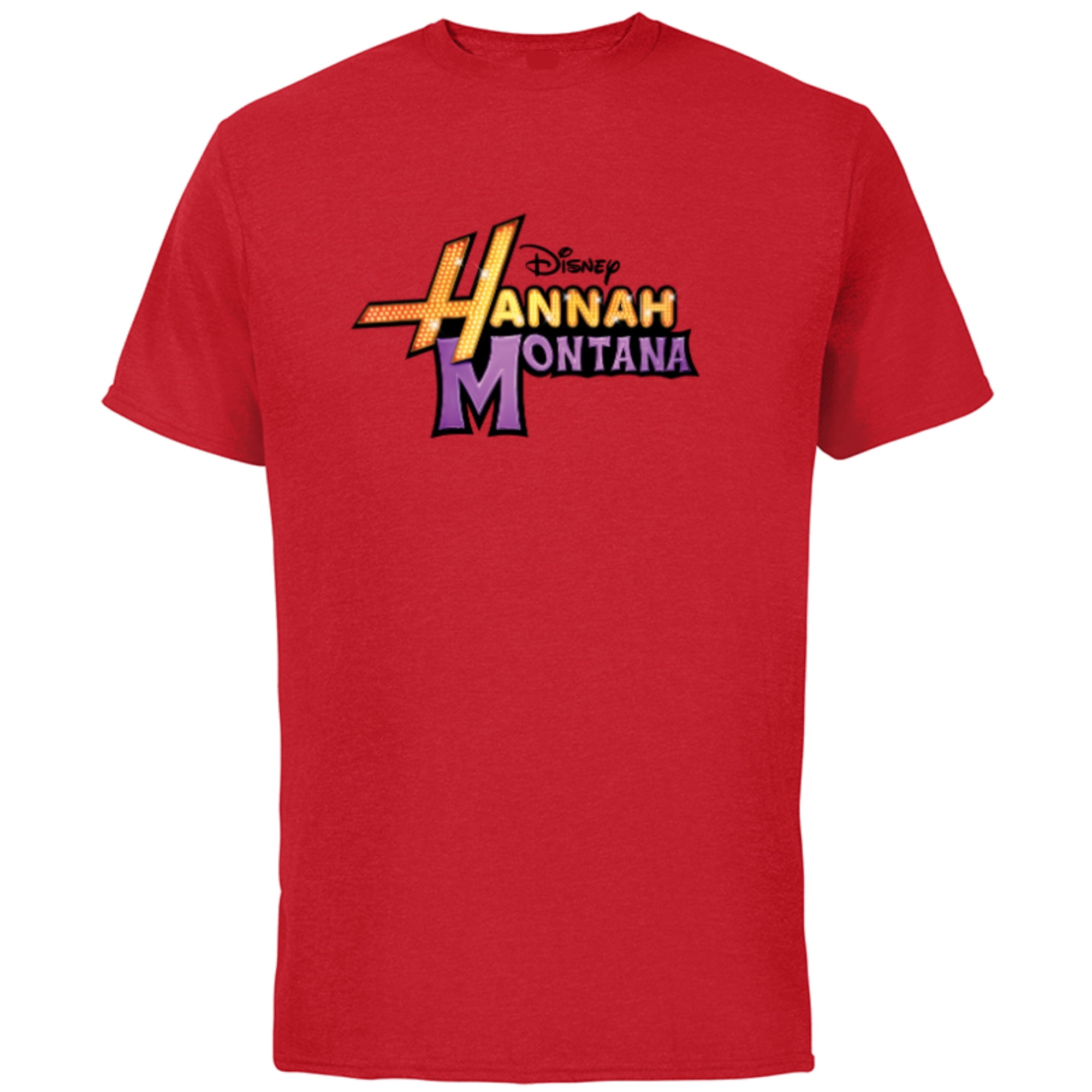 Disney Hannah Montana Logo - Short Sleeve Cotton T-Shirt for Adults ...
