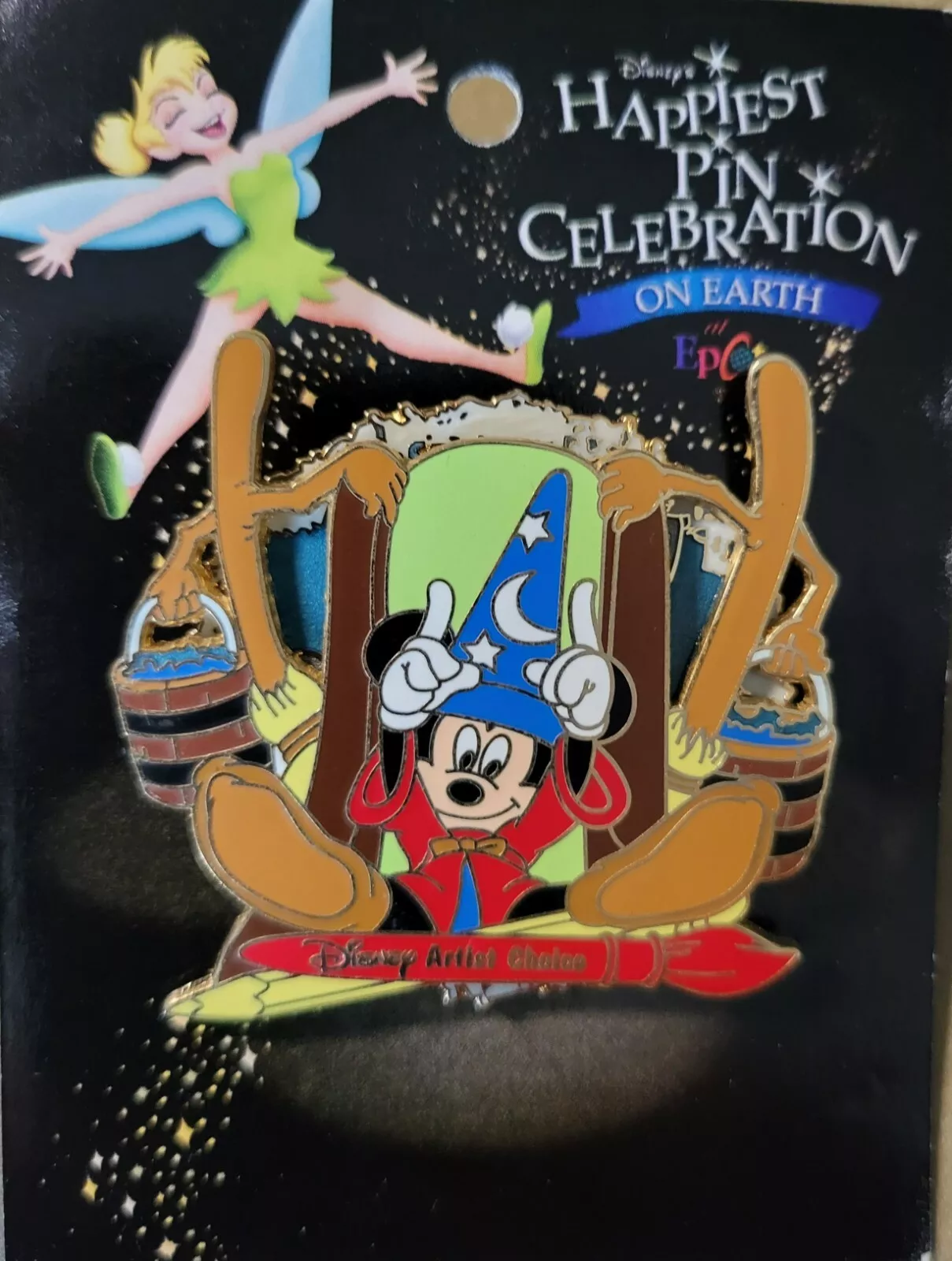 Disney Happiest Pin Celebration on Earth Sorcerer Mickey With Brooms LE ...