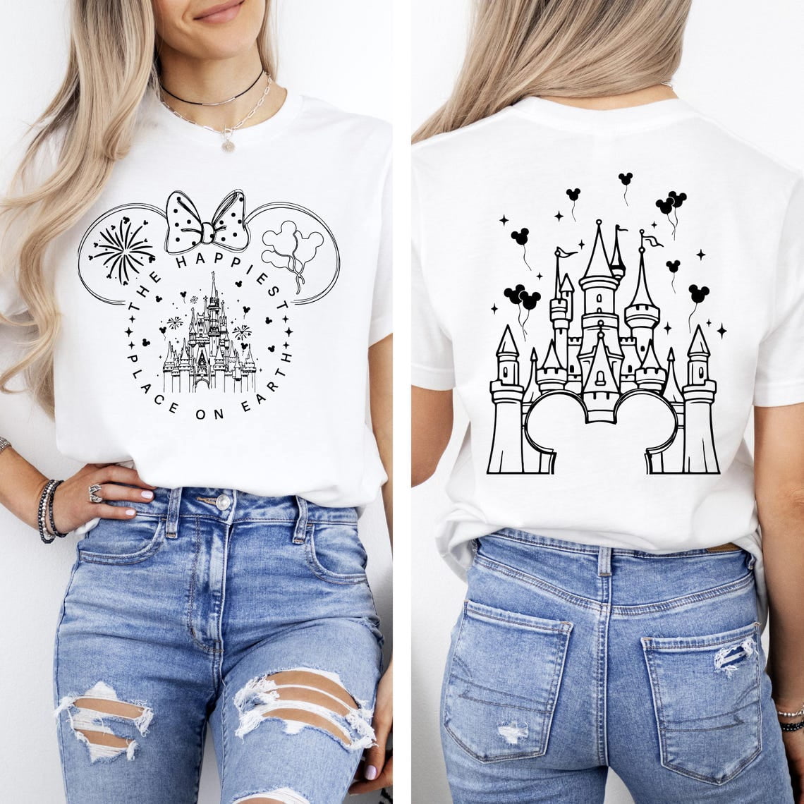 Disney Happiest Place On Earth Mickey Minnie Valentine Kiss Castle ...