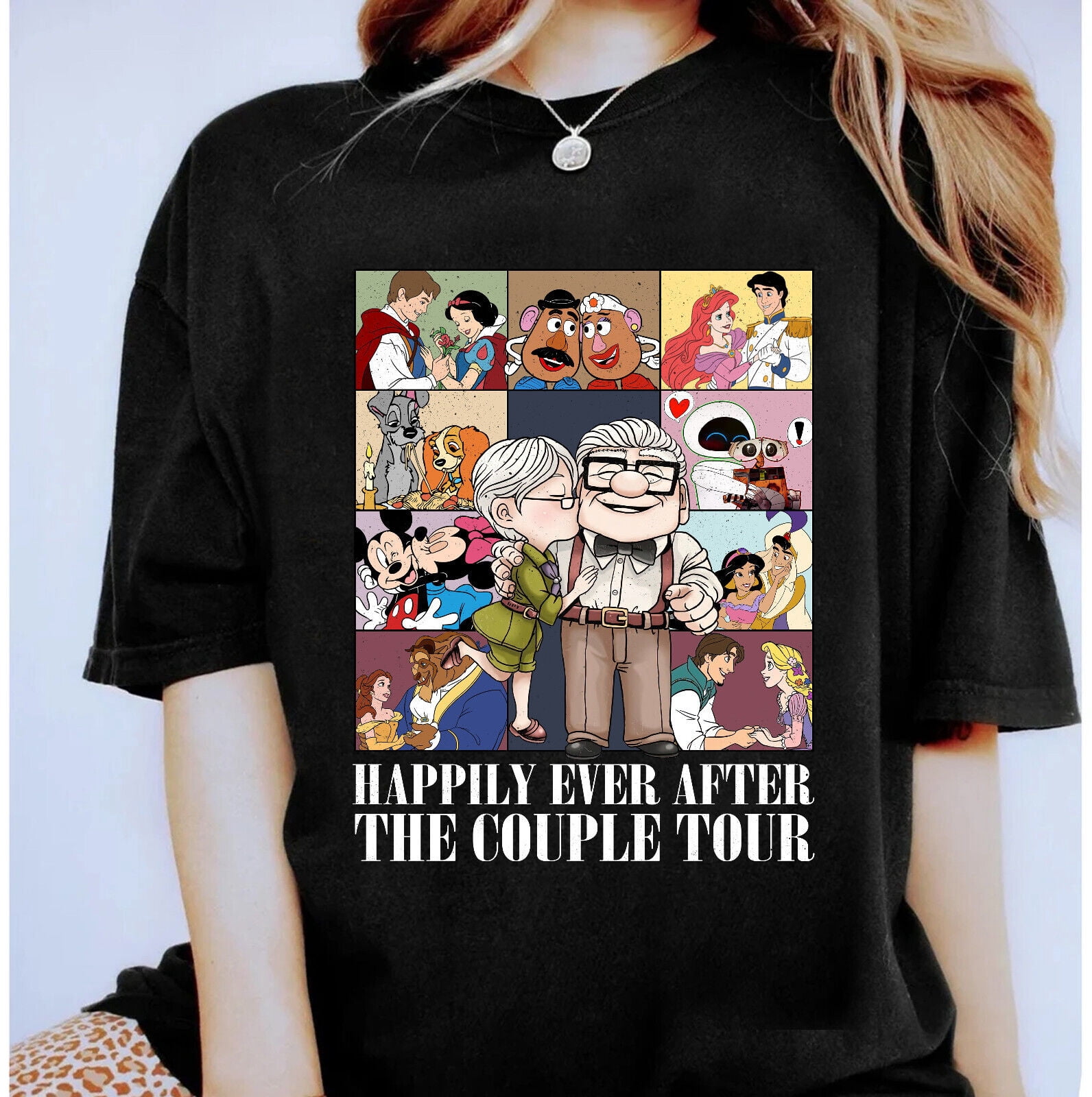 Disney Happily Ever After The Couple Tour Tee Unisex Adult Kid Shirt ...