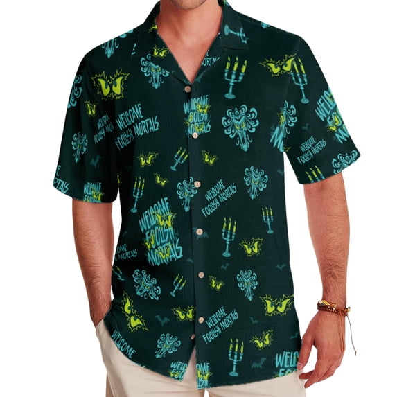 Disney Haunted Mansion Hawaiian Shirt, Welcome Foolish Mortals Hawaii ...